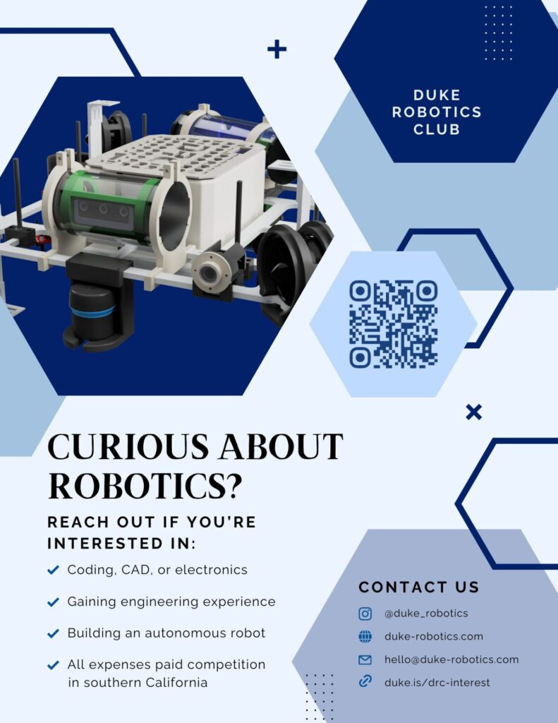 Recruitment Duke Robotics Club